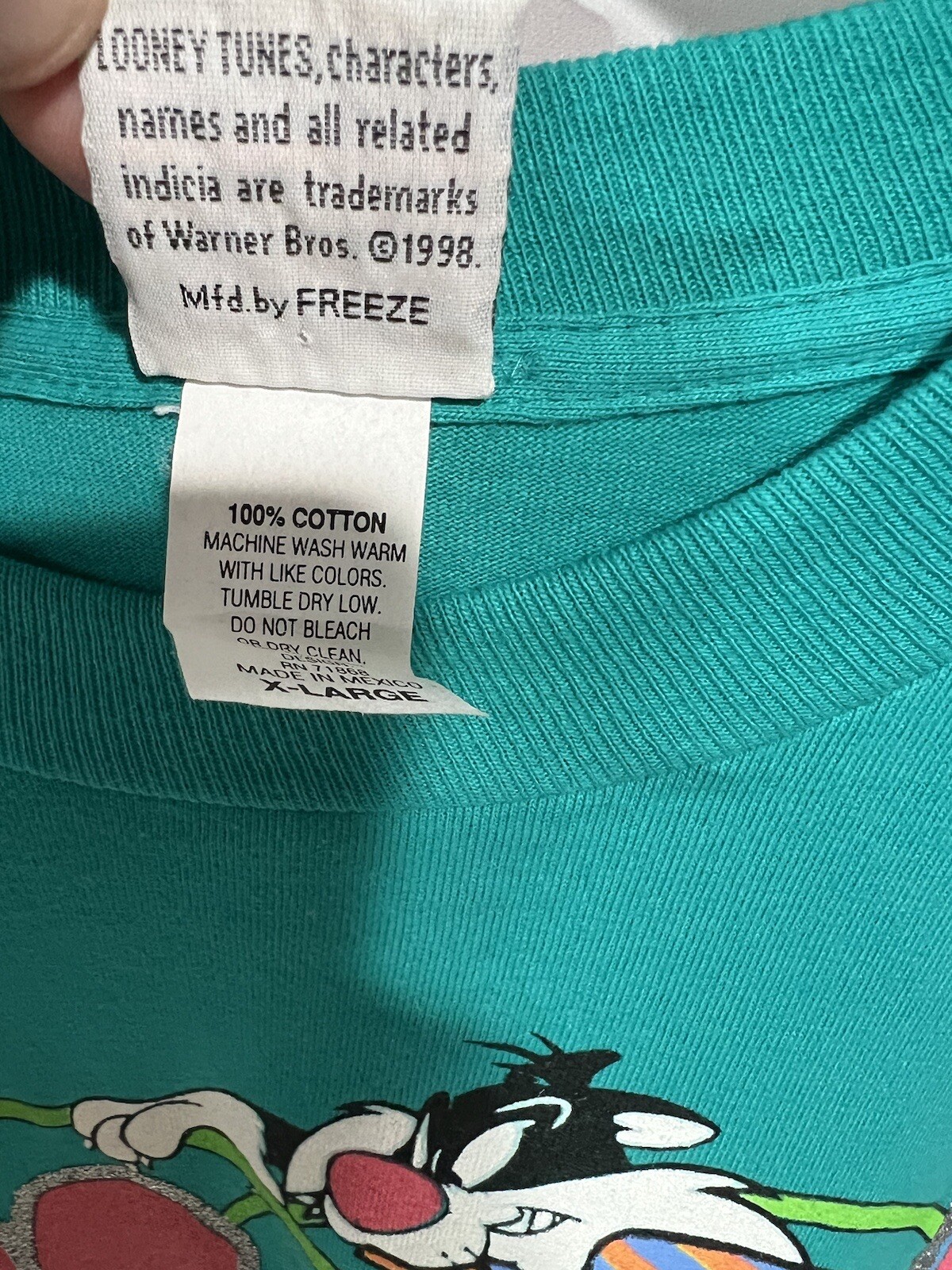 Rare Vintage 90s Looney Tunes Tweety Bird Back Off AO… - Gem