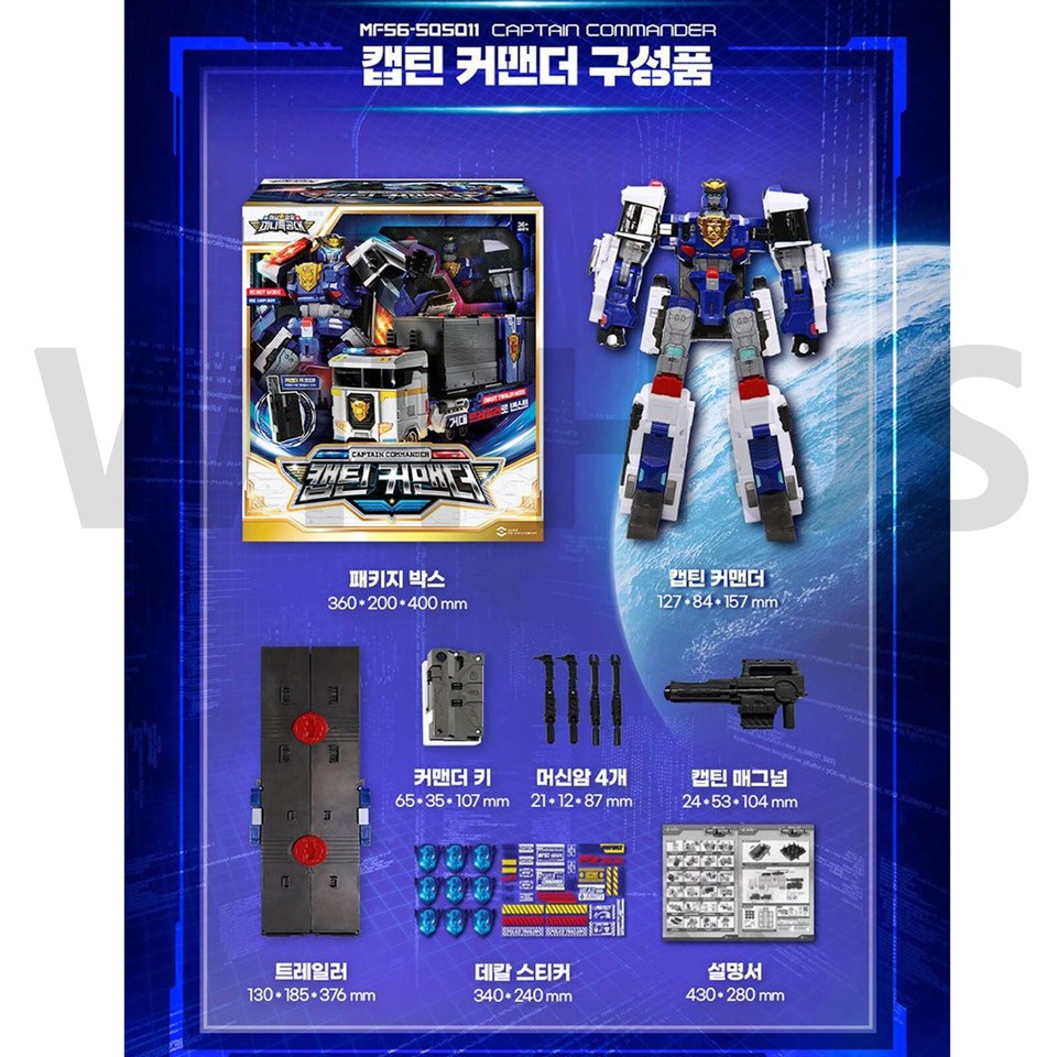 MINIFORCE Super Cops JUSTICE TITAN & CAPTAIN COMMANDER Set Transformer ...