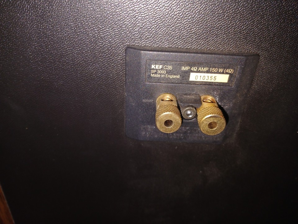 Kef C35 Uni-Q Technology Bookshelf Speakers (Pair) Tested Amp Home ...