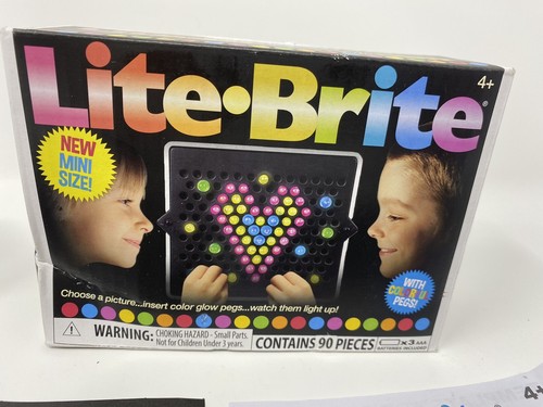 Lite Brite 2020 Miniature Size, Glowing Pegs, Art Templates, and Lite ...