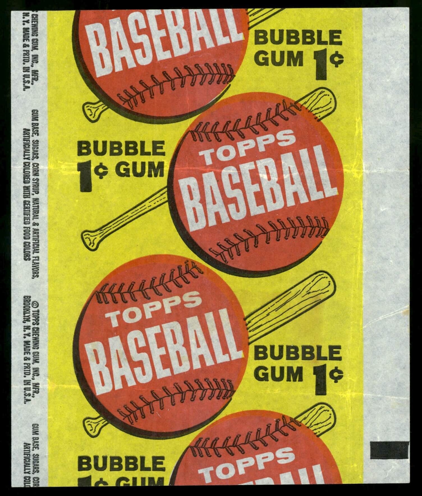 1963 Topps Baseball 1 Cent Wax Pack Wrapper *Rare* | eBay