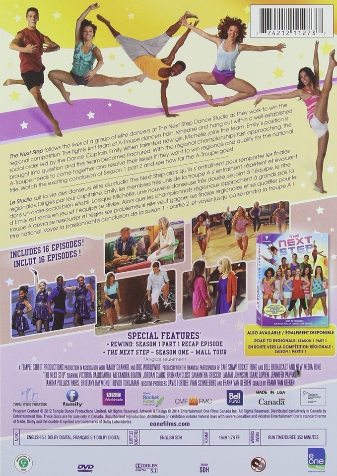 The Next Step: Season 1 (DVD, 2014, 3-Disc Set) New, As Seen On Family ...