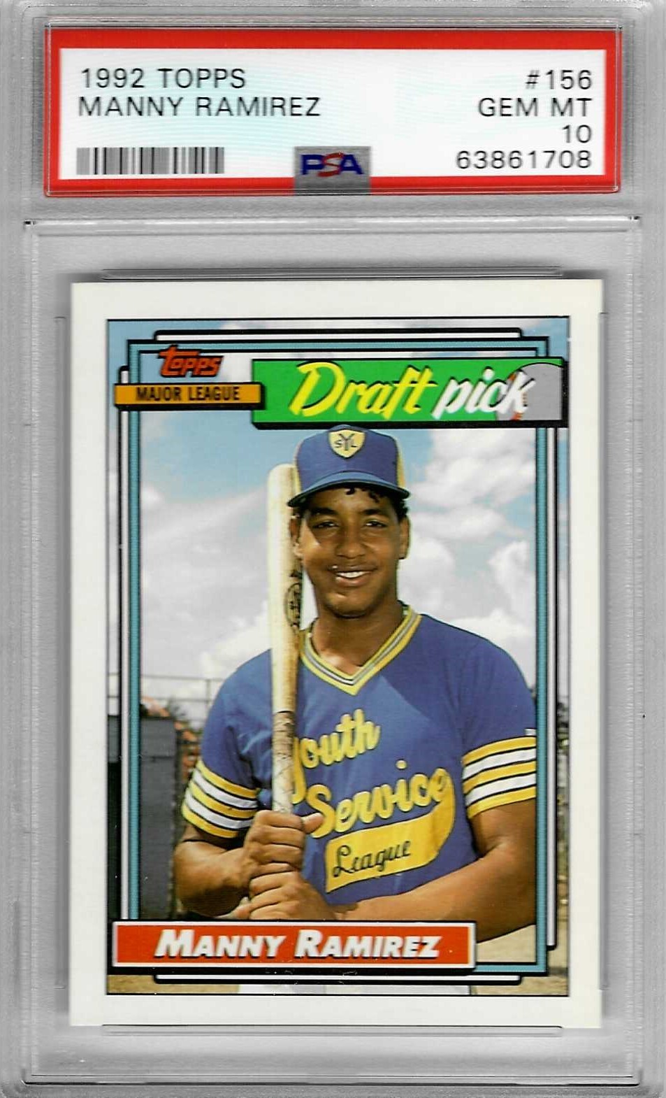 1992 Topps #156 Manny RAMIREZ - PSA 10+++ RC Indians | eBay