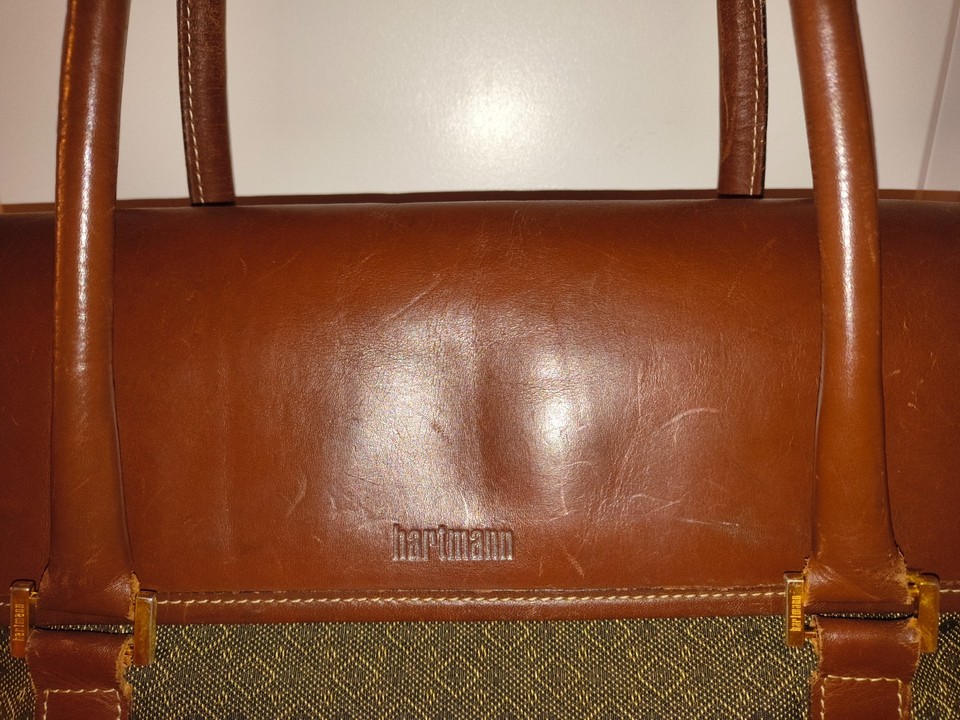 Hartmann Luggage Wings Collection Cognac Leather Trim Carry On Bag | eBay
