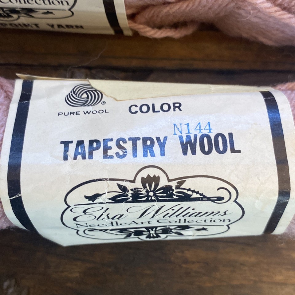 2 Elsa Williams Tapestry Wool Needlepoint Yarn 40 Yards Color N144 ...
