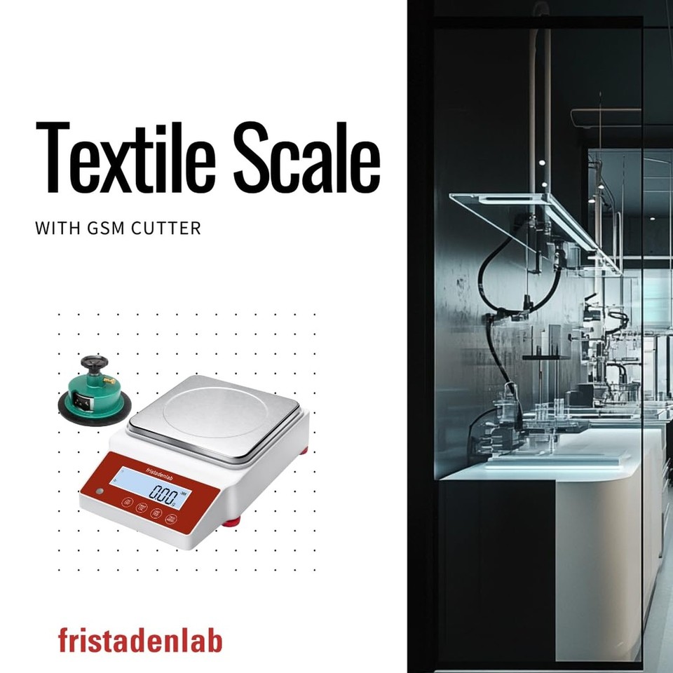 Fristaden Lab Digital Textile Scale and GSM Cutter Kit, 2000g x 0.01g ...