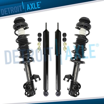 Front Struts w/ Coil Spring Rear Shocks Kit for 2012-2020 Nissan Versa ...