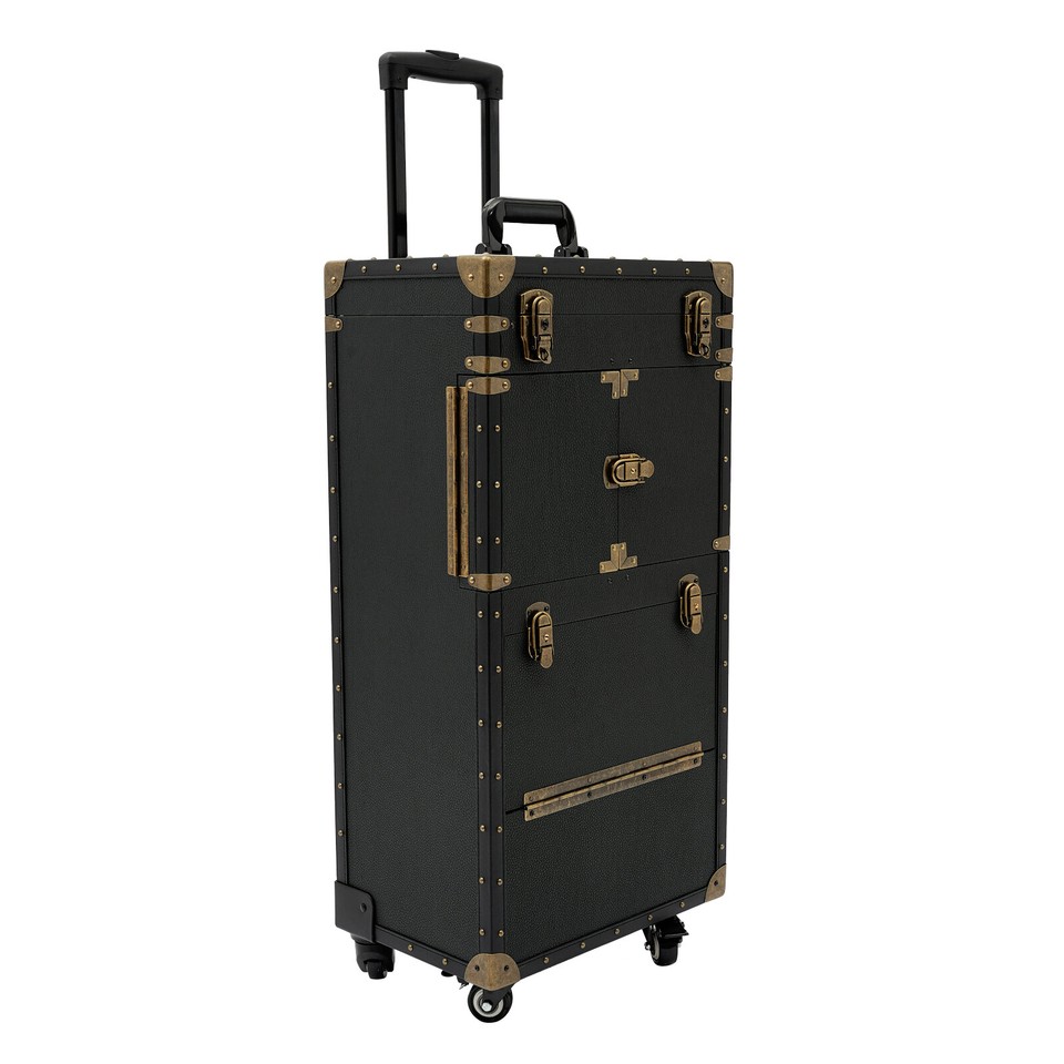 Portable Rolling Makeup Stylist Makeup Train Hair Salon Case Clipper ...