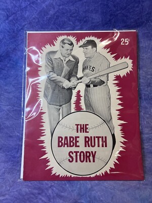 1948 “THE BABE RUTH STORY”ORIGINAL MOVIE PROGRAM WILLIAM BENDIX/BABE ...