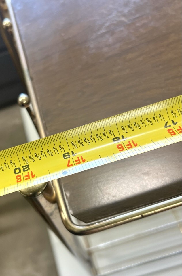 Vintage Mid Century Modern Gold Metal Wire Floor Rack Shelf Stand Faux ...