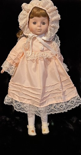 Vintage Anco Porcelain Doll with Pink Dress | eBay