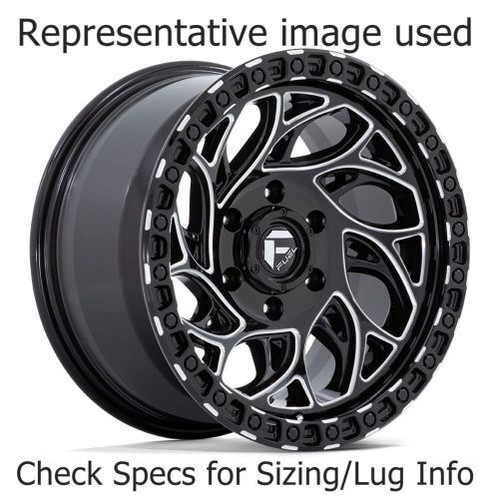 Fuel D84020908957 Wheel Rim D840 Runner Or Gloss Black Milled Finish ...