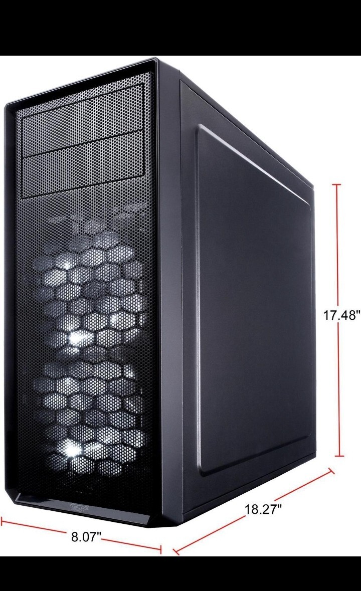 Fractal Design Focus G Black ATX Mid Tower Computer Case, FD-CA-FOCUS ...