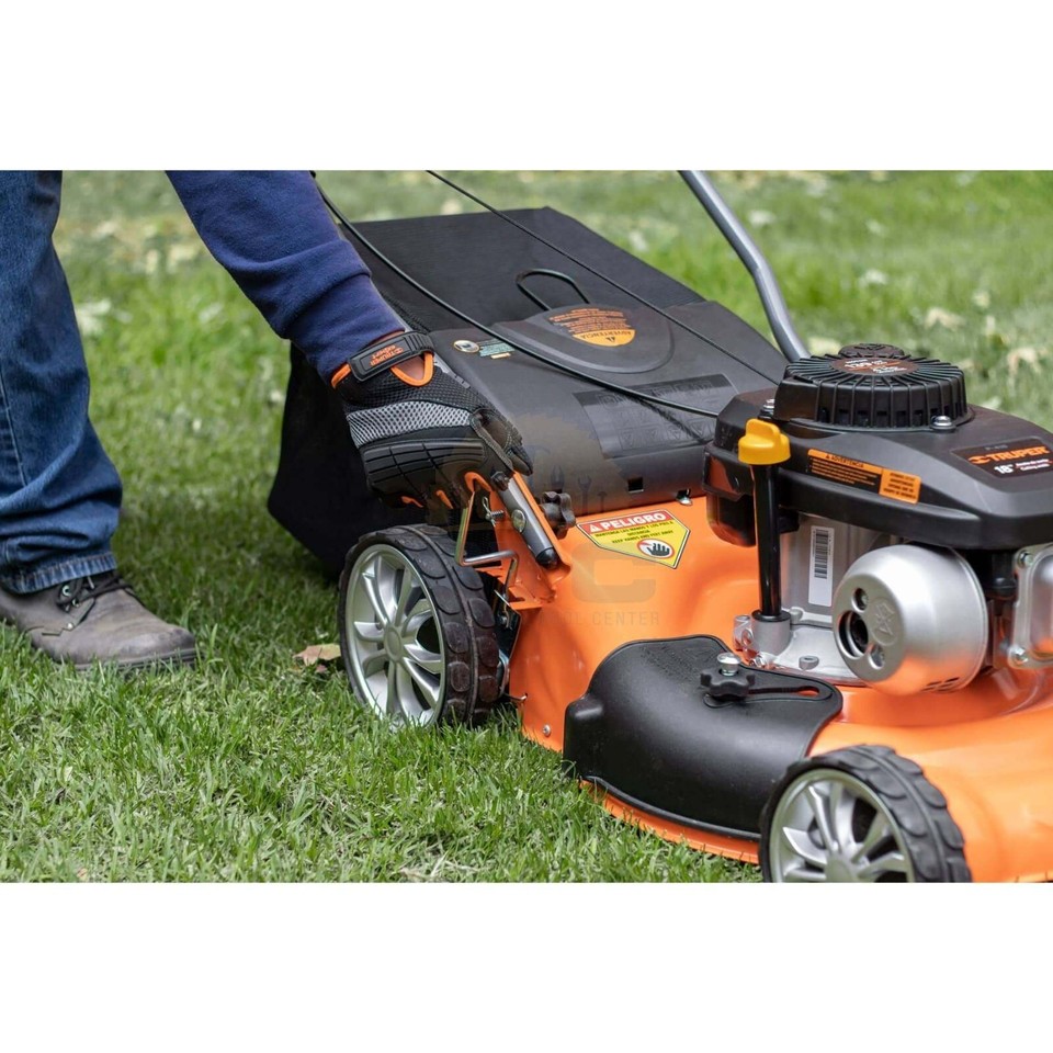 Truper P-418 4 HP gas powered lawn mower, 18" cut | eBay