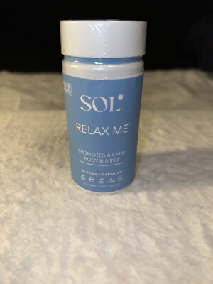BRAND NEW SOL Relax Me - Promotes A Calm Body & Mind - 60 Veggie ...