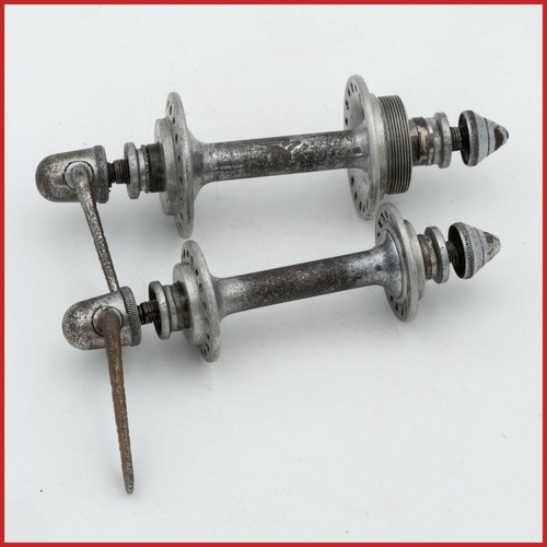 GNUTTI HUBS HUBSET 36H 115mm 40s 50s VINTAGE OLD ROAD RACING BIKE ...