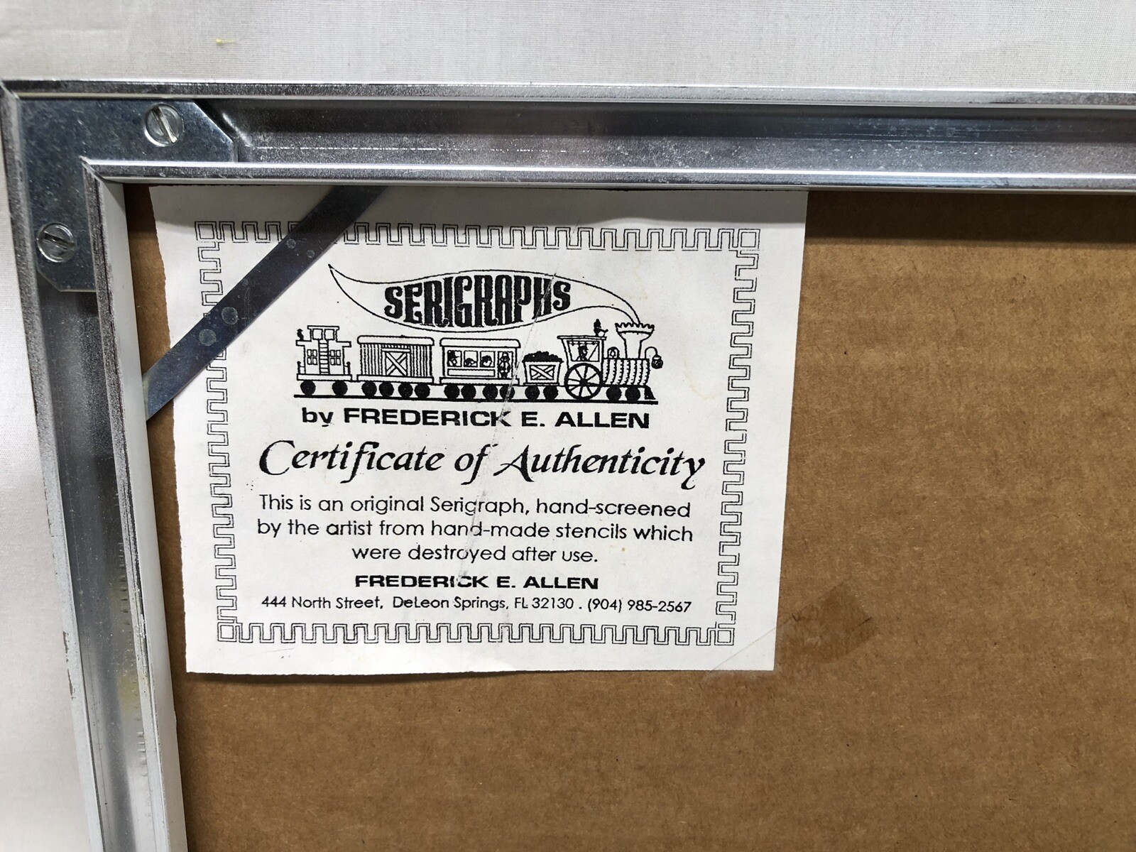 Limited Edition Signed Framed and Matted Serigraph by Frederick E ...