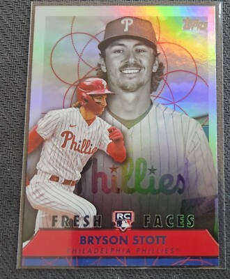 Bryson Stott FF-23 Topps 2022 Series 2 vending box Fresh Faces insert ...