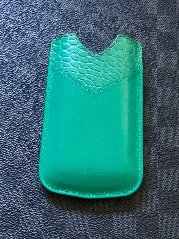 Genuine Vertu Constellation T Candy Mint Green Alligator and Calf Case ...