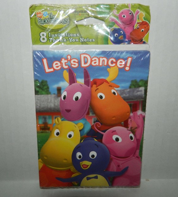 THE BACKYARDIGANS 8 Pack Birthday Party INVITATIONS Thank You CARDS 16 ...
