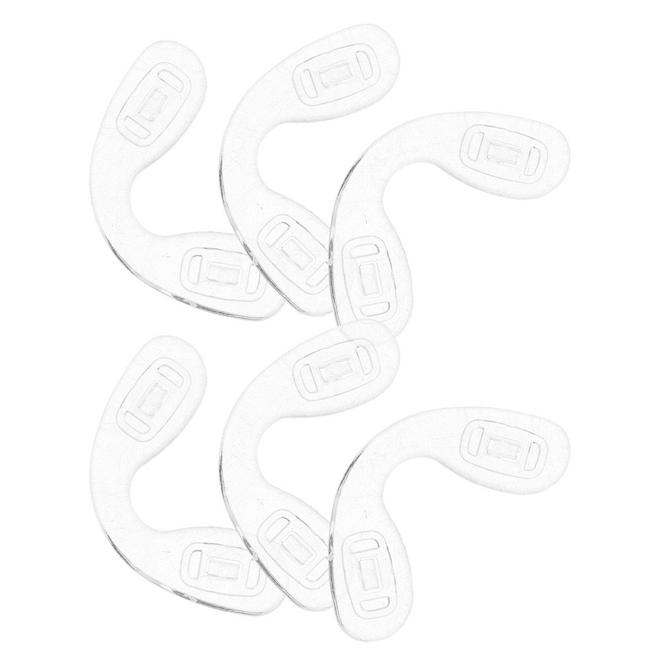 6 Pcs Soft Silicone Nose Pads U Shaped Glasses Nose Bridge Cushions ...