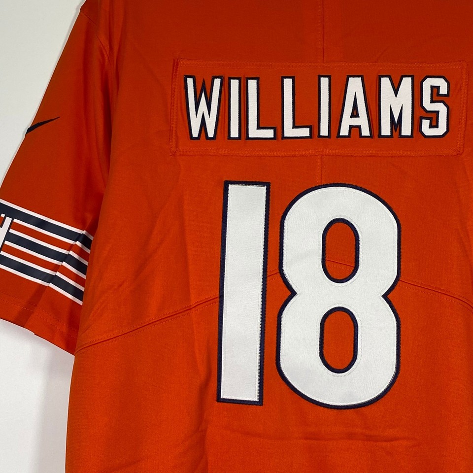 Caleb Williams #18 Embroidered New Orange | eBay