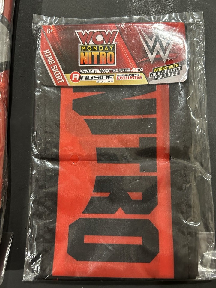 RINGSIDE COLLECTIBLES Authentic Scale WCW NITRO Mat & Ring Skirt Set ...