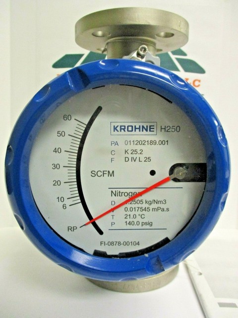 Krohne H250/RR/M40 Variable Area Flowmeter (Nitrogen) KN 1/2" 150LBS ...