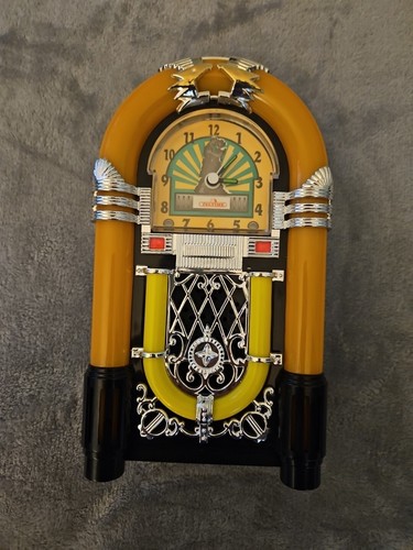 Teltime Late 1950's Style Juke Box Alarm Clock Around The Clock Battery ...