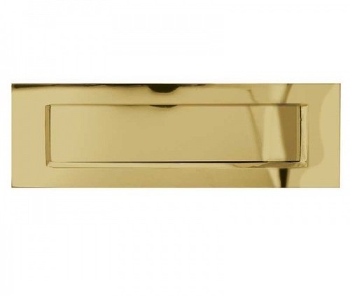 EXTRA LARGE HEAVY sprung solid brass letter box postal plate cover ...