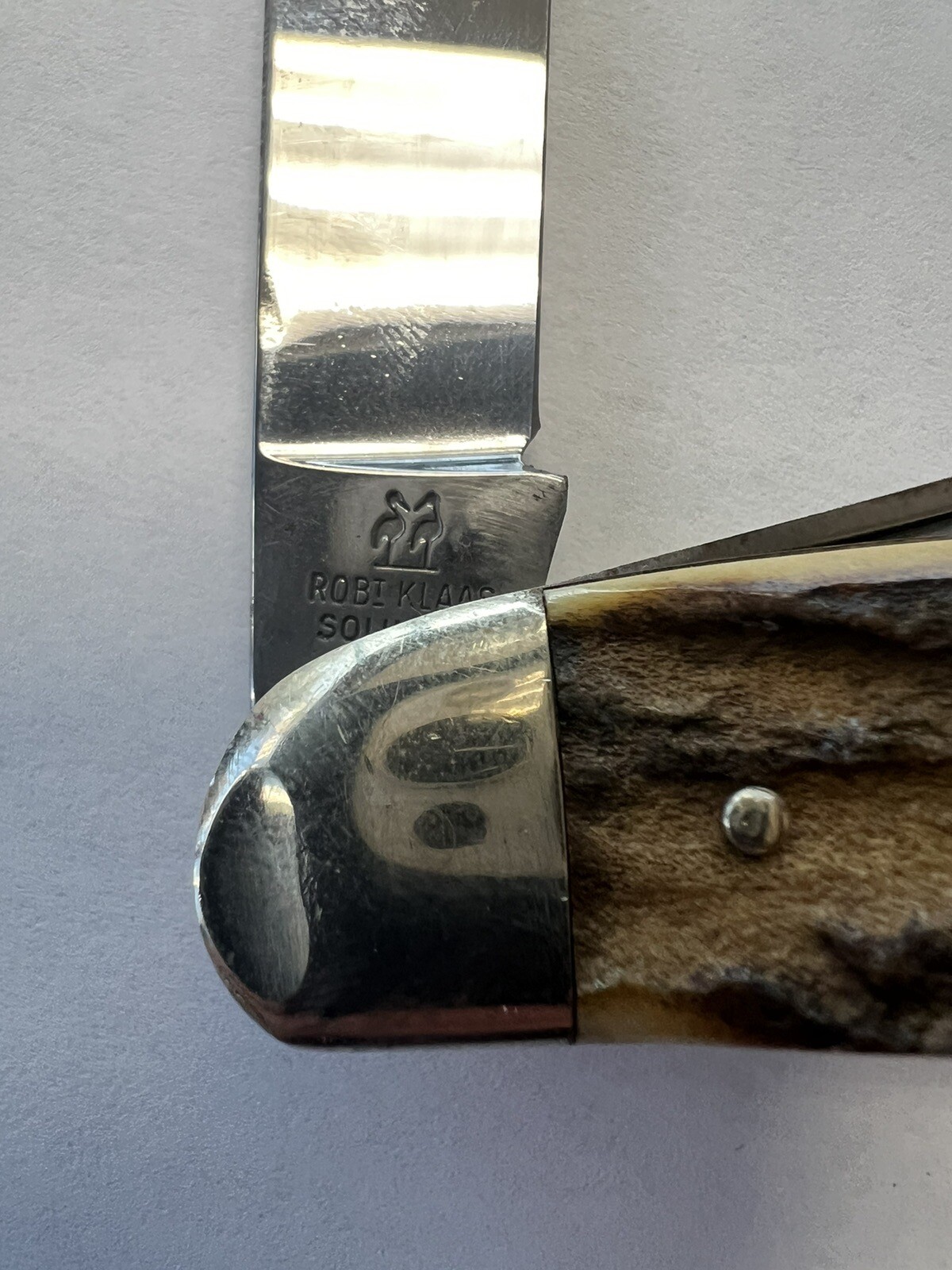 Kissing Crane Robt Klaas 1980 NKCA Stag Stockman Knife 1 of 12000 ...