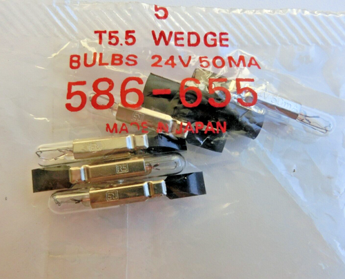 5 x T5.5 - Wedge Bulbs - 24V 50MA - RS 586-655 | eBay