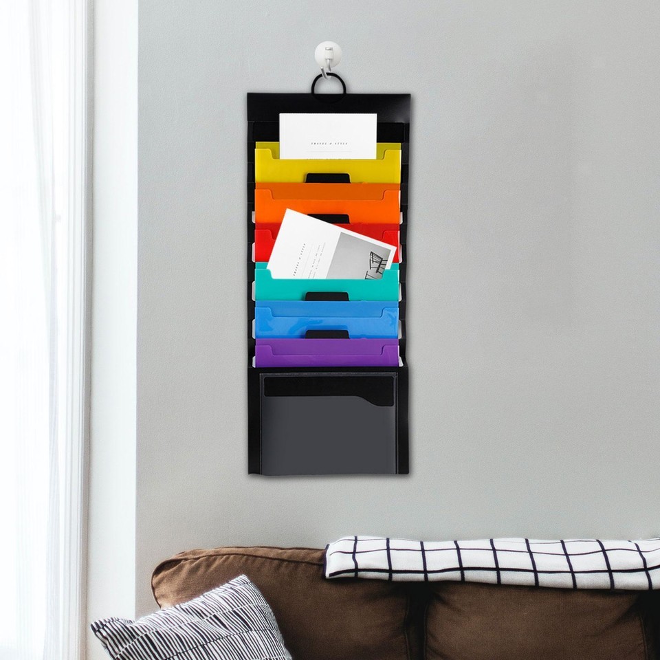 Expanding File Folder 6 Pocket Hanging File Organizer for files ...