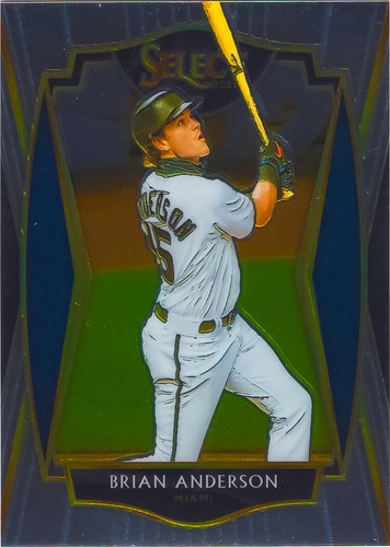 Brian Anderson 2021 Panini Select Baseball Chrome Card#120 Miami ...