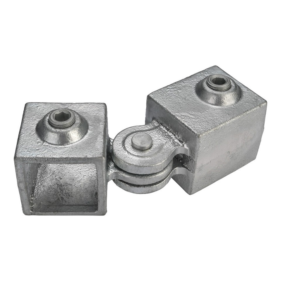 Industrial Handrail Galvanised Mild Steel Square Key Clamp Fittings Box ...