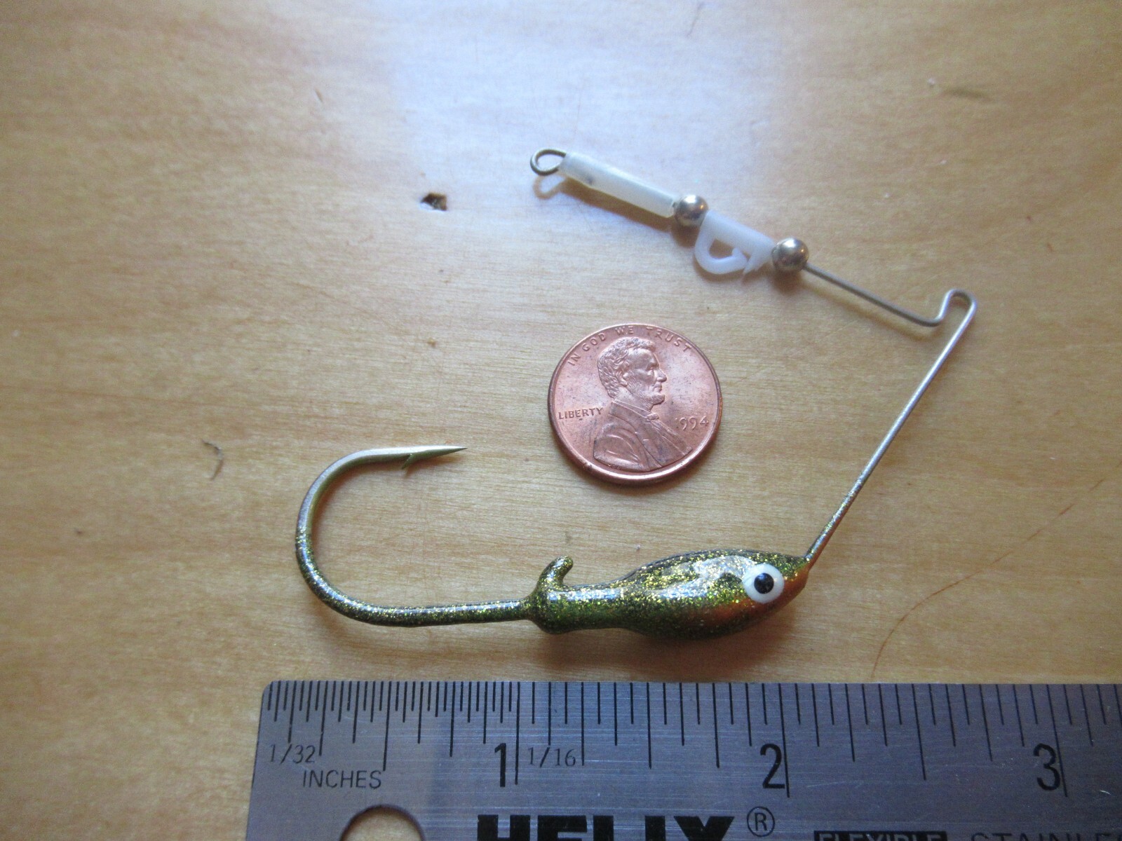 3 SPINNERBAIT HEADS 2/5 oz. GOLDEN SHINER R-bend #4 wire form | eBay
