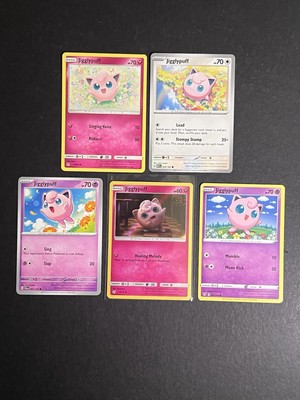 5 Jigglypuff Pokemon Card Collection Holo Fairy SM SWSH SV PTCG A2 | eBay