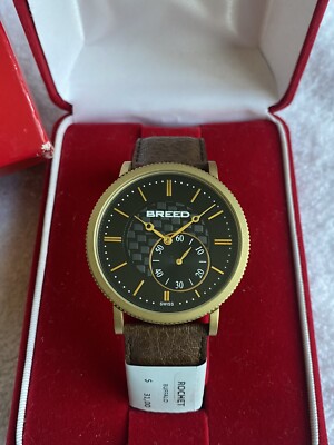 Modern 43mm Breed George and Maxwell Steel Slim Quartz Swiss Made ...