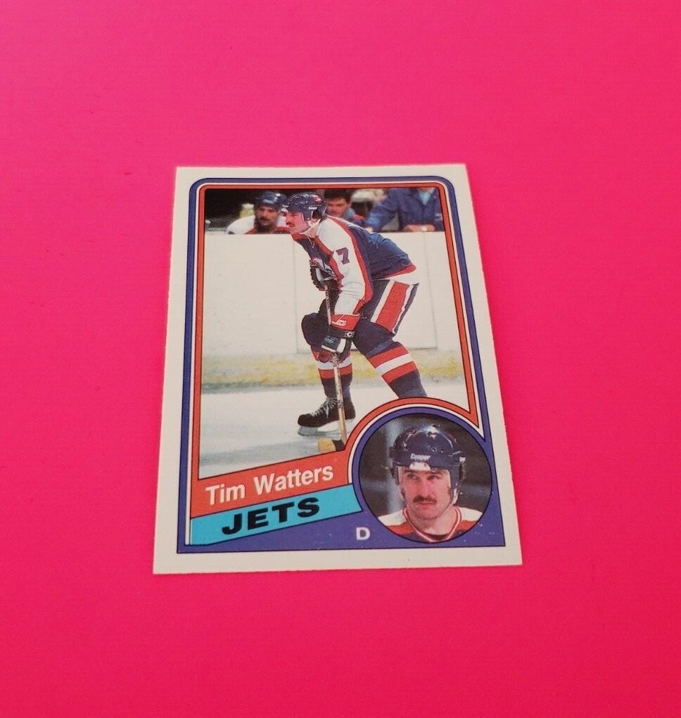 1984/85 O-Pee-Chee Hockey Tim Watters Card 350 Winnipeg Jets | eBay