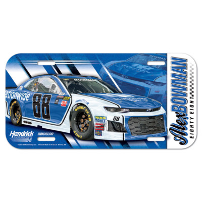 Alex Bowman Nationwide 2018 Plastic License Plate NASCAR | eBay