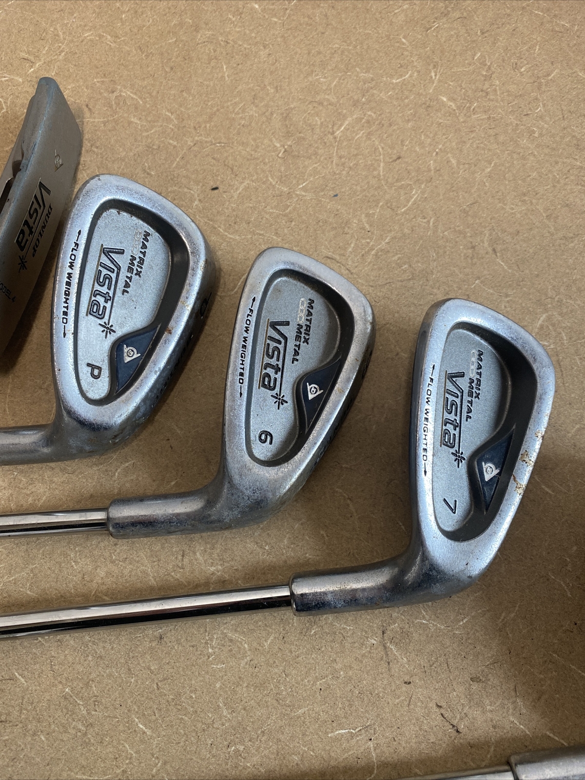 SET OF OF 8 Dunlop Vista Matrix Metal Golf Clubs Set 3 5 9 8 7 6 P and ...