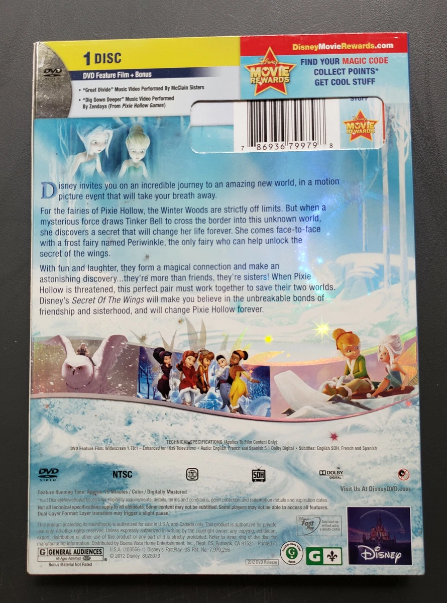 Tinkerbell Secret Of The Wings Dvd Cover