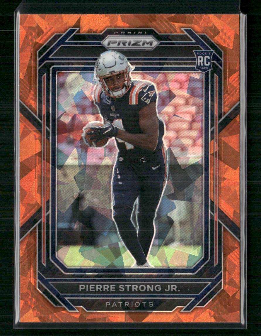 2022 Panini Prizm - Rookies Pierre Strong Jr. #325 Orange Ice Prizm (RC ...