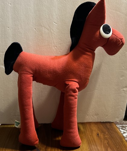 Vintage Plush Poseable 18" GUMBY Pal Pokey Art Clokey 1983 Gumby Pals ...