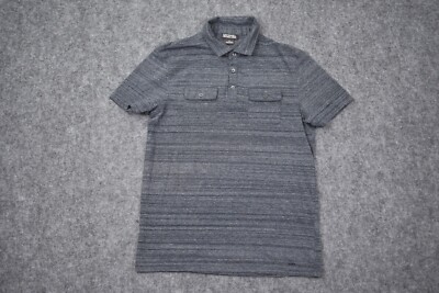 Michael Kors Polo Shirt Black Pockets Short Sleeve Casual Rugby Mens | eBay