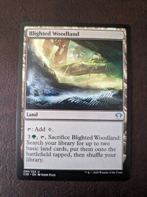 BLIGHTED WOODLAND C20 - Magic The Gathering MTG Collectible Card game ...