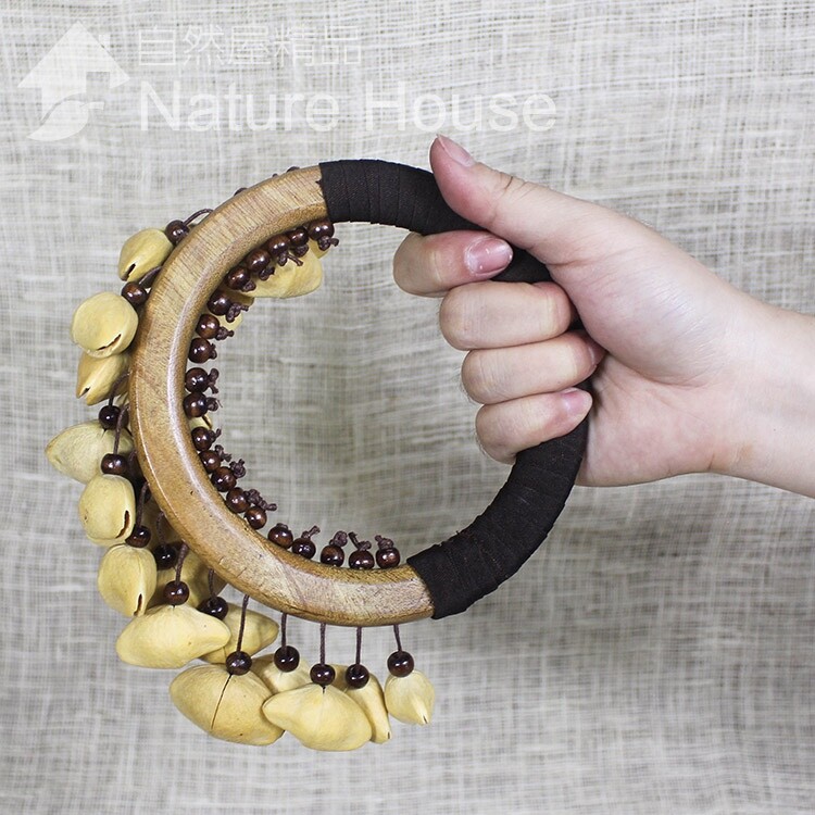 Hand Musical Shaker Seeds Pods Rattle Tribal Aboriginal Instrument ...