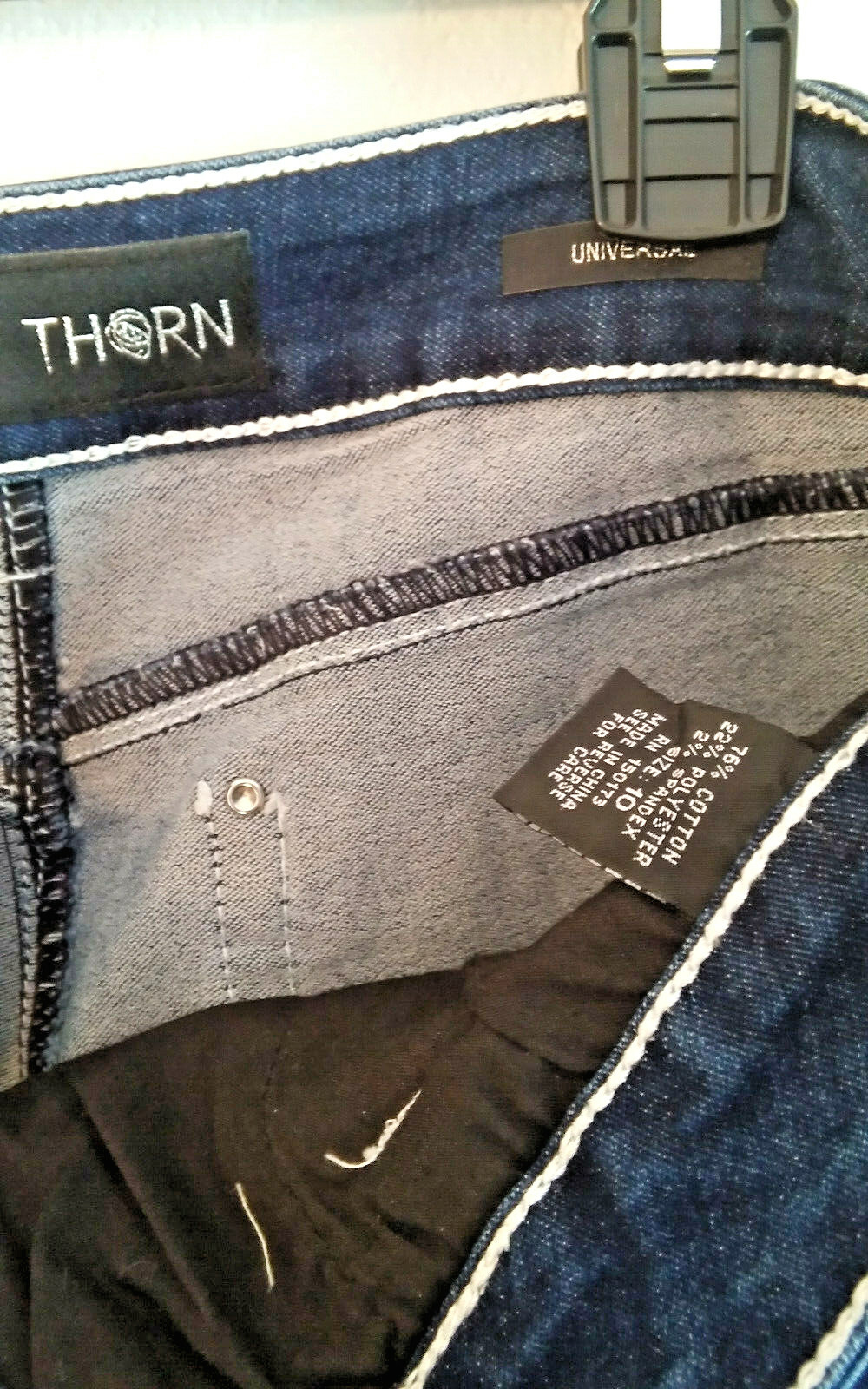 Thorn women's size 10 Jeans blue stretch bootcut 5 pocket bling cotton ...