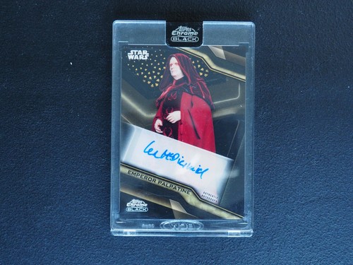 2022 Topps Chrome Black Emperor Palpatine Ian McDiarmid AUTO ...