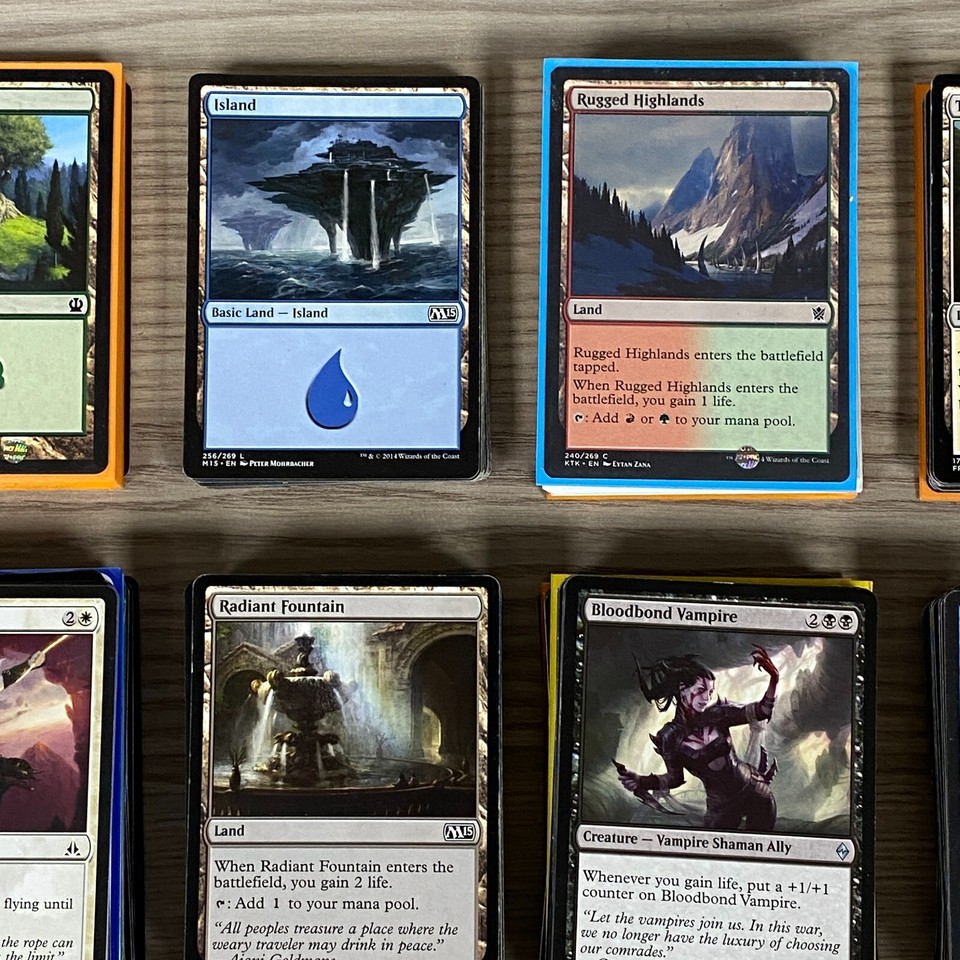 Grande Magic The Gathering Pacchetto Lotto Ccg TCG Carte Hasbro Land ...